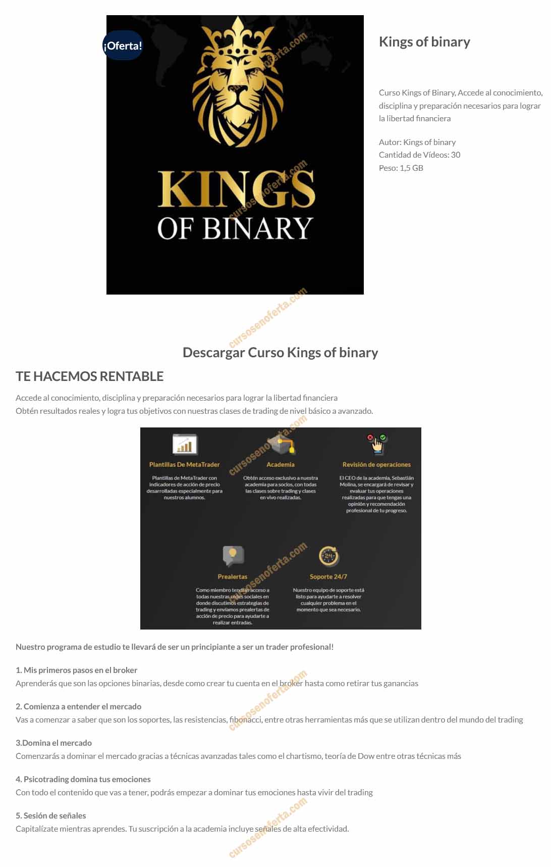Kings of Binary Academy - cursosenoferta.com